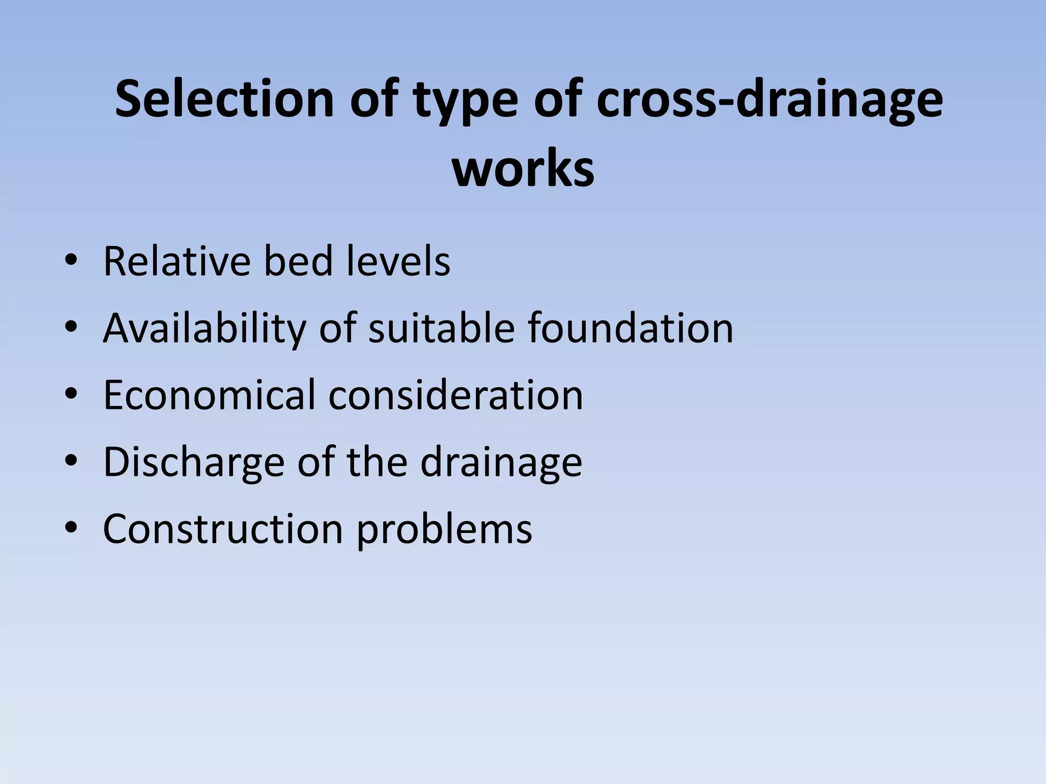 Cross drainage work | PDF