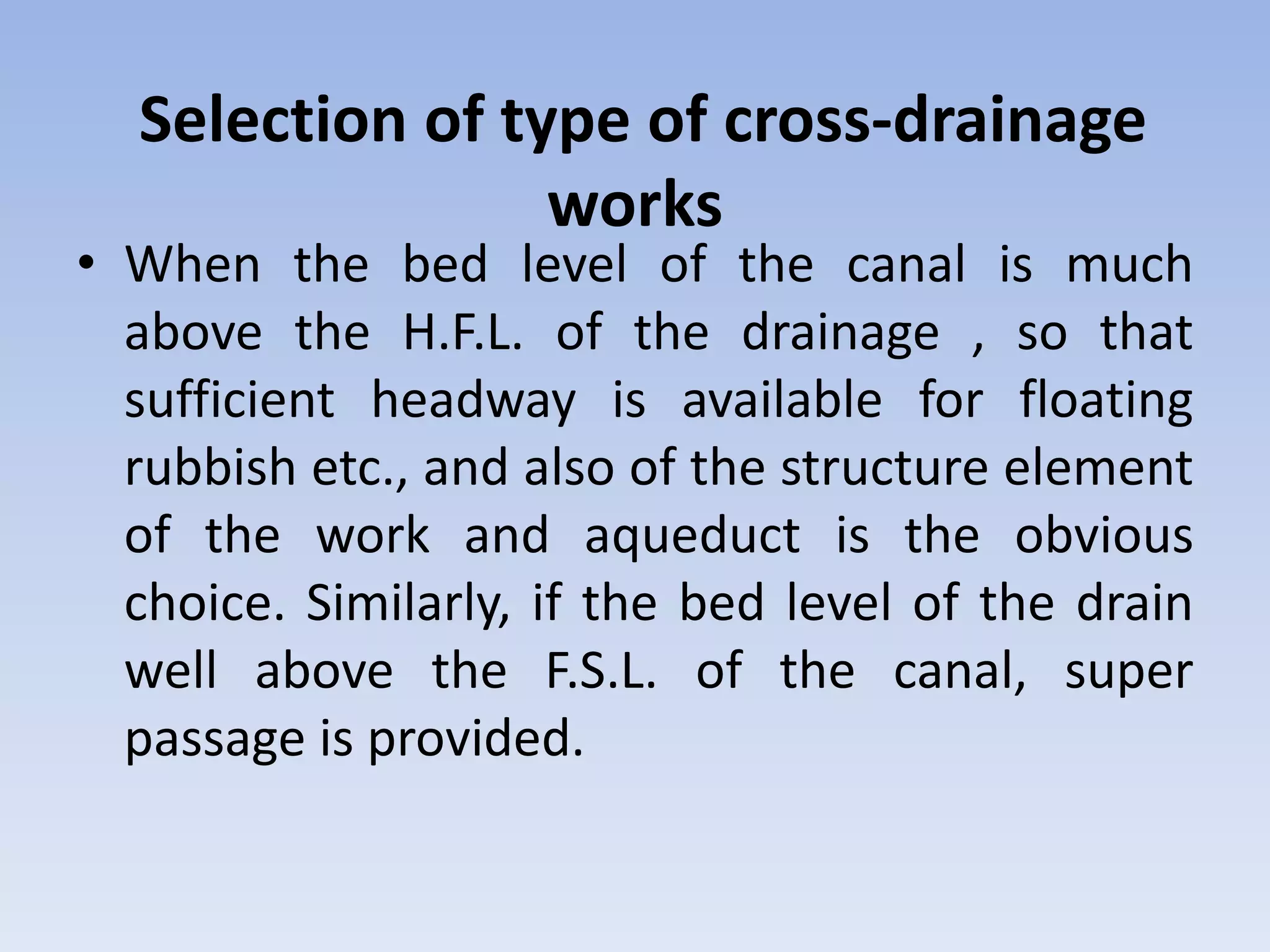 Cross drainage work | PDF
