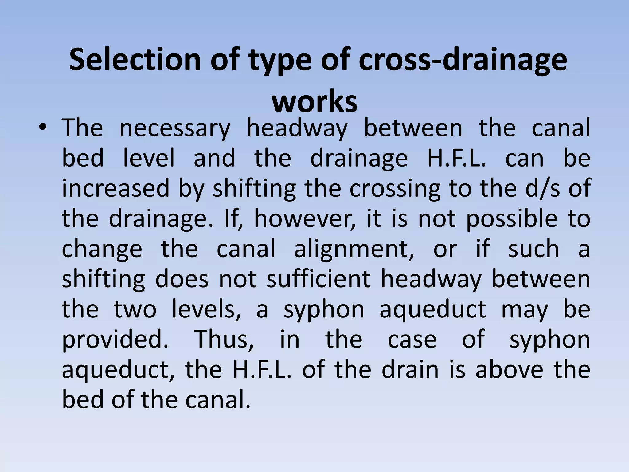 Cross drainage work | PDF