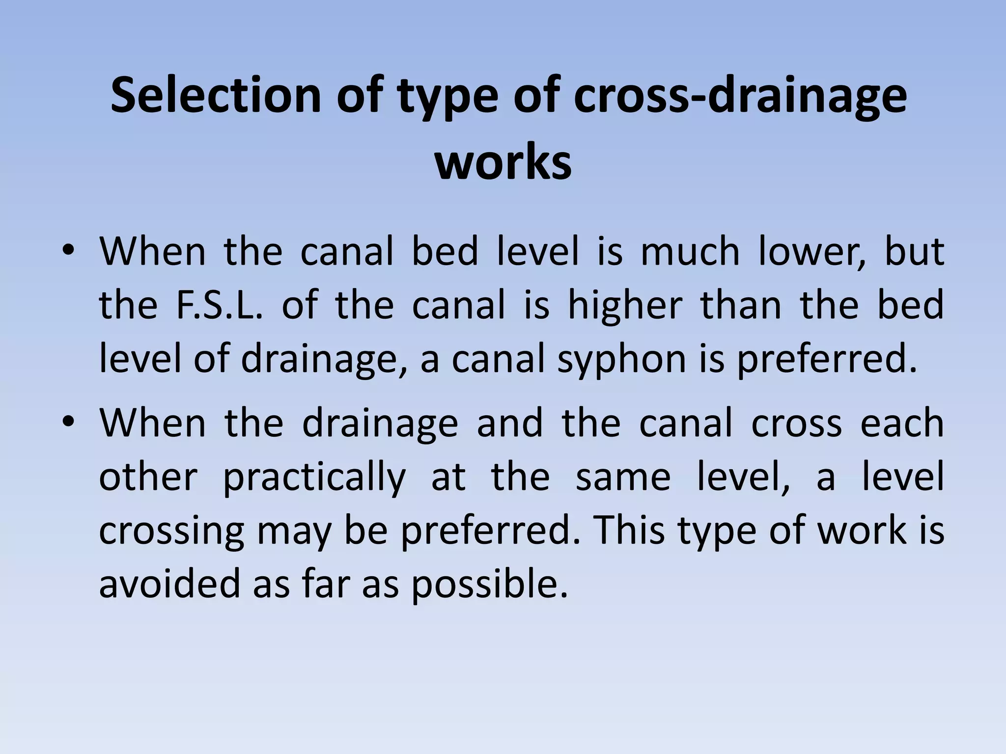 Cross drainage work | PDF