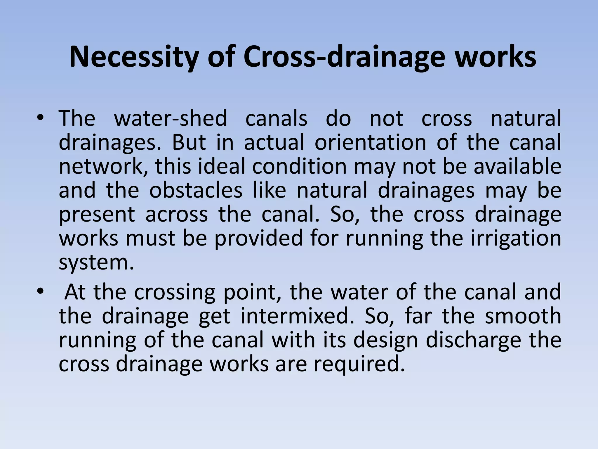 Cross drainage work | PDF