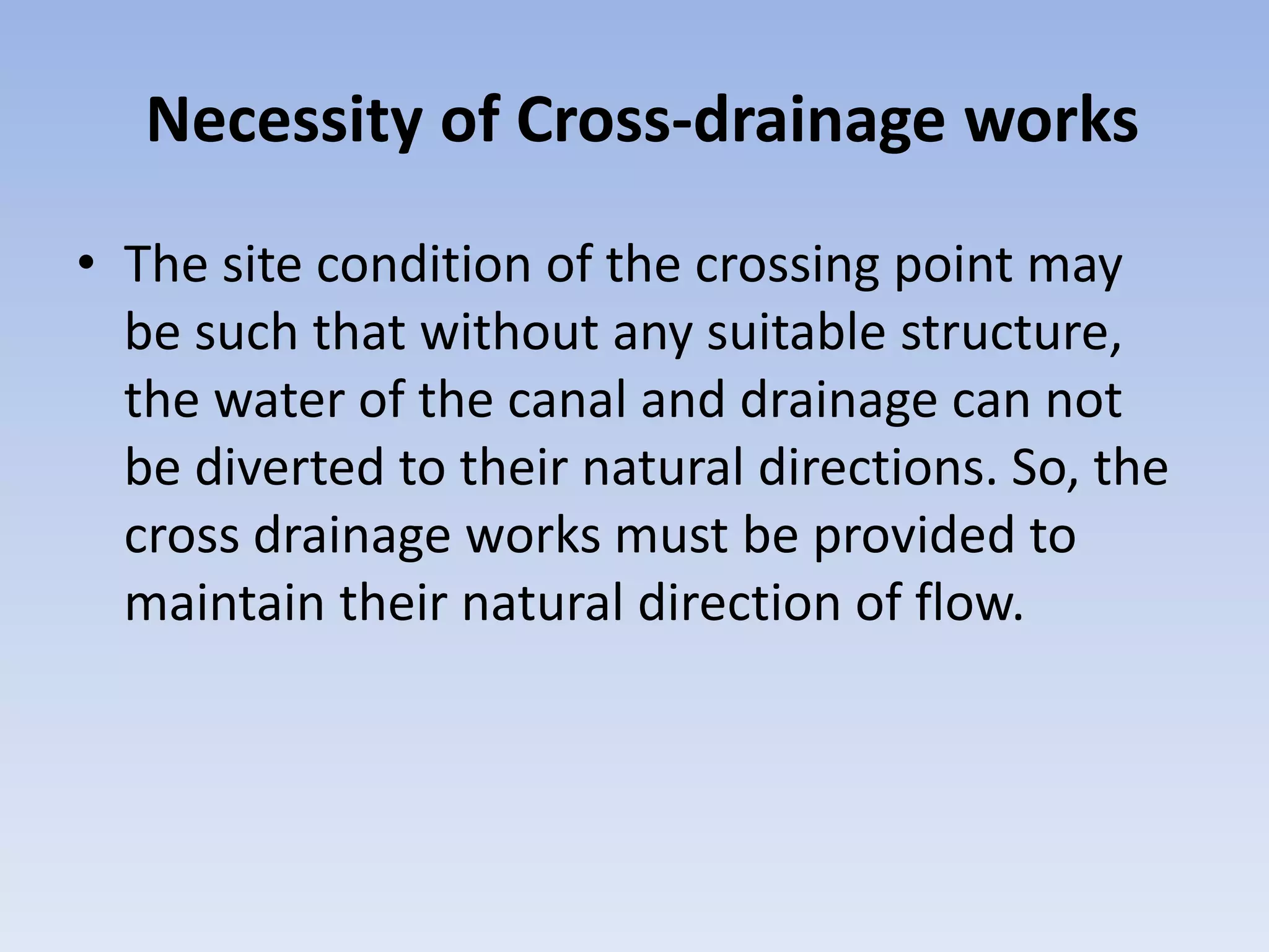 Cross drainage work | PDF