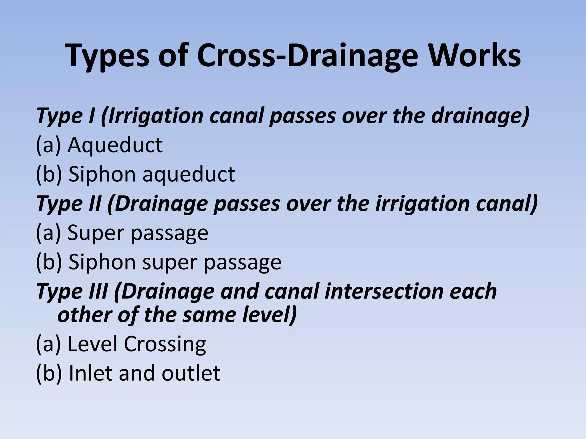 Cross drainage work | PDF