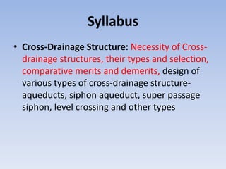 Cross drainage work | PDF
