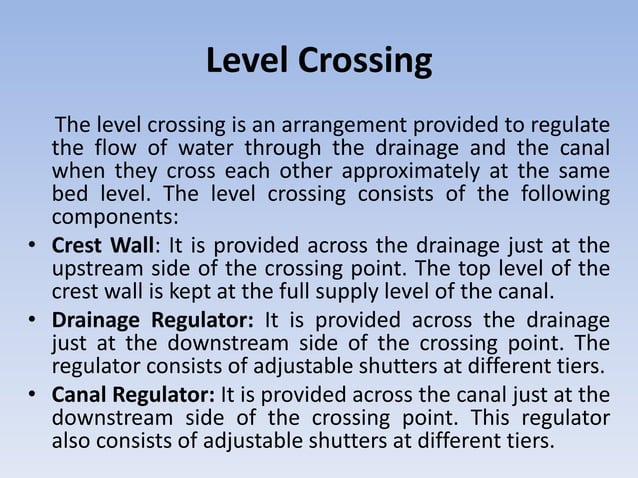 Cross drainage work | PDF