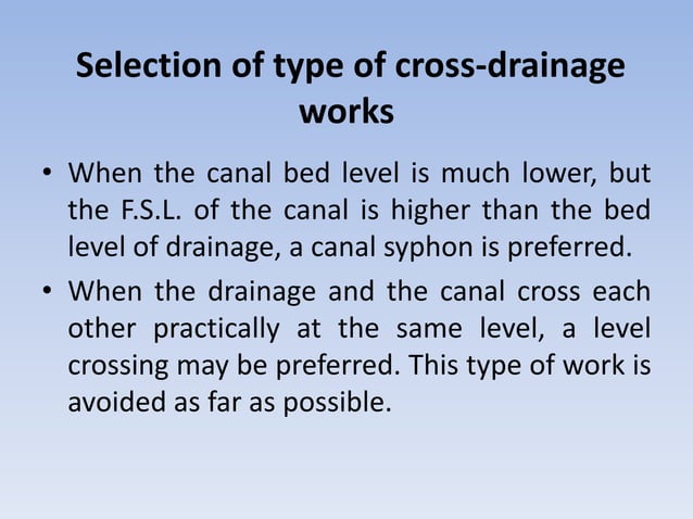 Cross drainage work | PDF