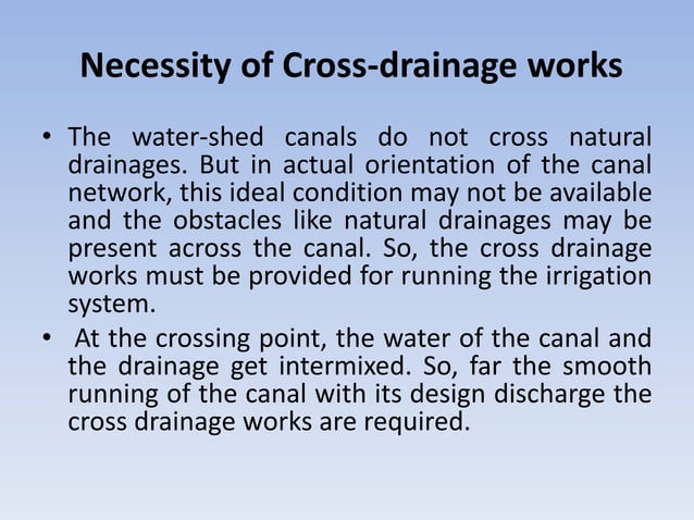 Cross drainage work | PDF