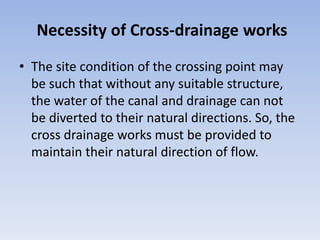 Cross drainage work | PDF