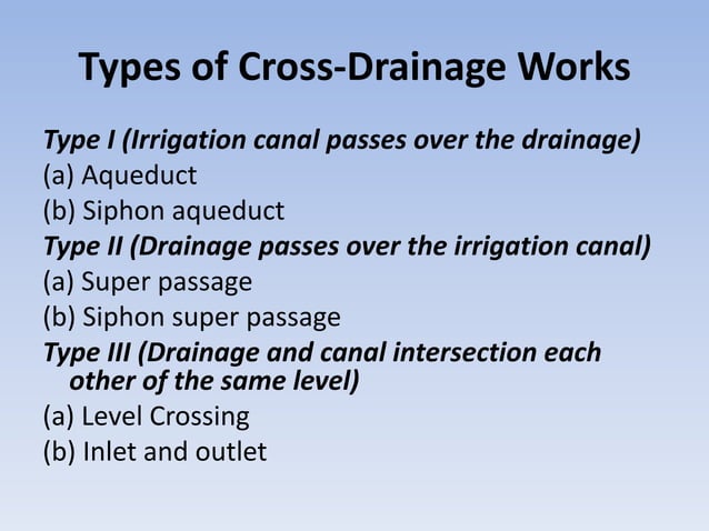 Cross drainage work | PDF