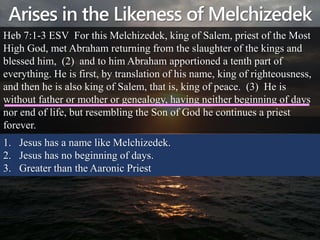 M2014 s46 jesus a high priest of the order of melchizedek 6 15-14 sermon | PPT
