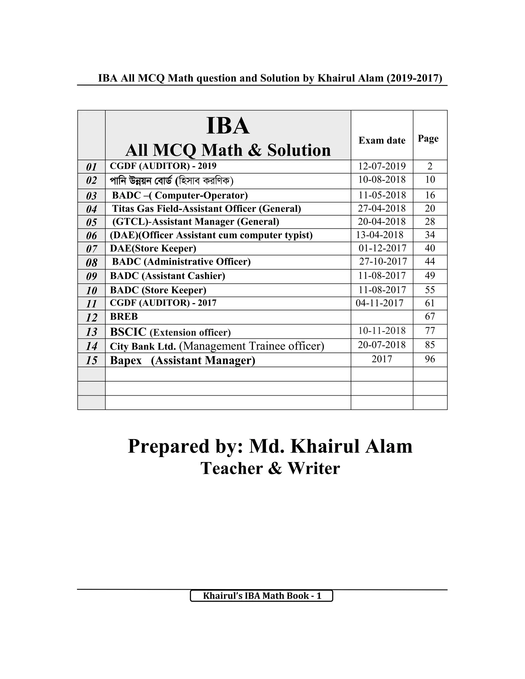 Iba mcq-math-solution-2017-2019-by-khairul-alam- [www.itmona.com] | PDF