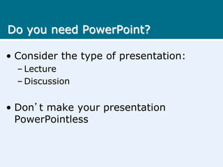 Developing Effective Powerpoint Presentations | PDF
