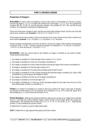 Iba bba math lecture 01 (prt) | PDF