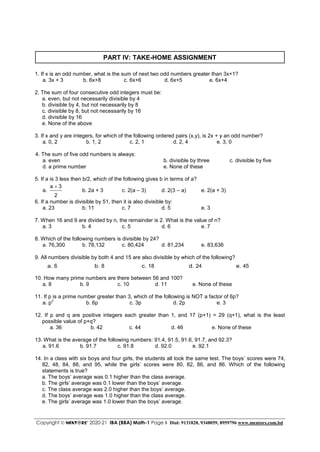 Iba bba math lecture 01 (prt) | PDF