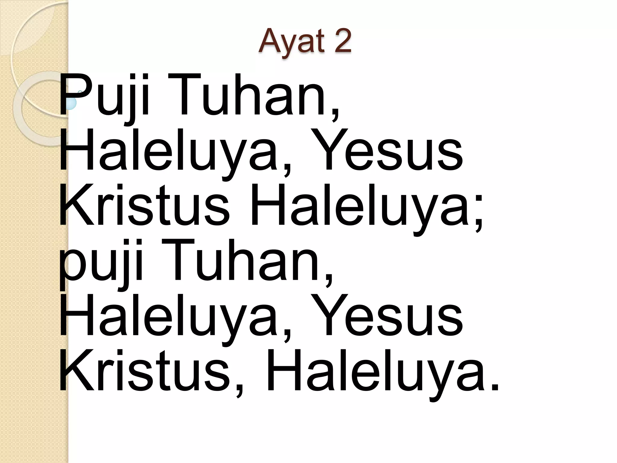 Ibadah minggu 09 nov 2014 | PPTX