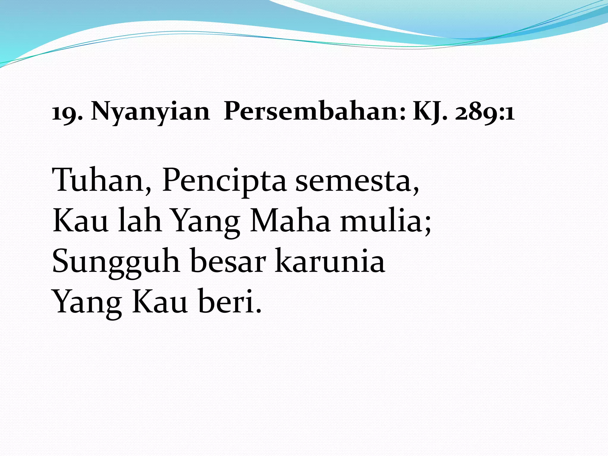 Ibadah minggu 28 juni 2020 | PPTX