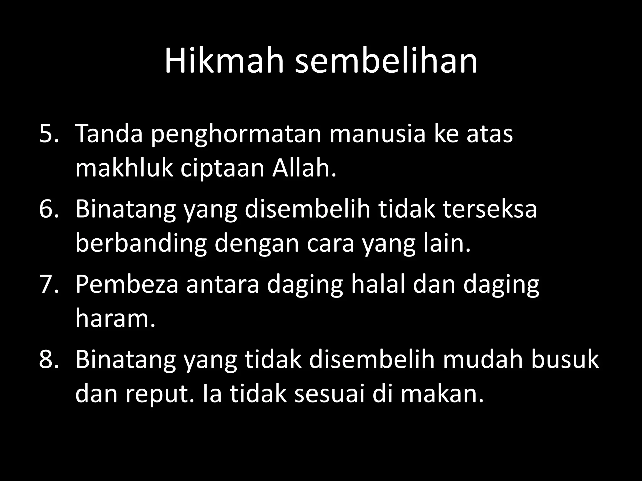 Ibadah pelajaran 14 sembelihan | PPTX