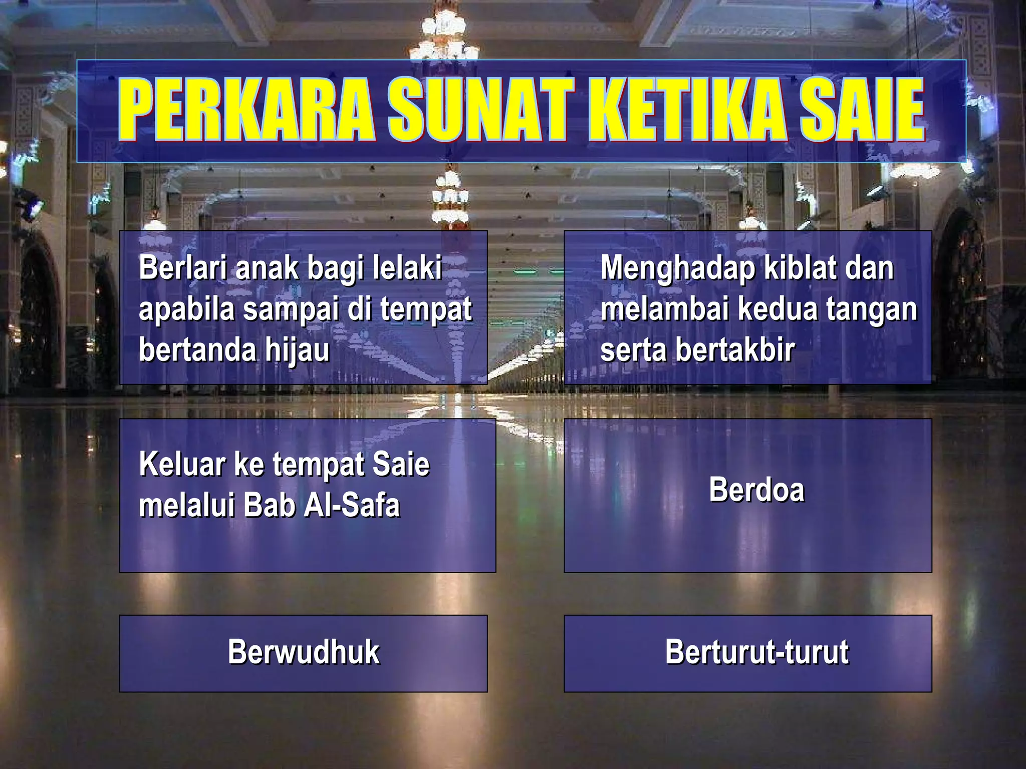 Ibadat Haji & Umrah Saie | PPT