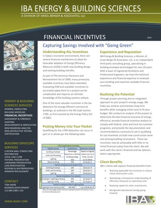 IBA Energy &Building Science Services | PDF