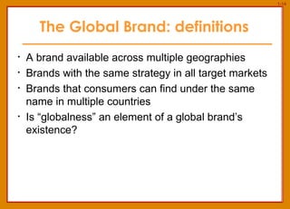 Ibahrine Chapter 2 Global Branding | PPT