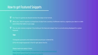 Content Optimization for SEO PPT | PPTX