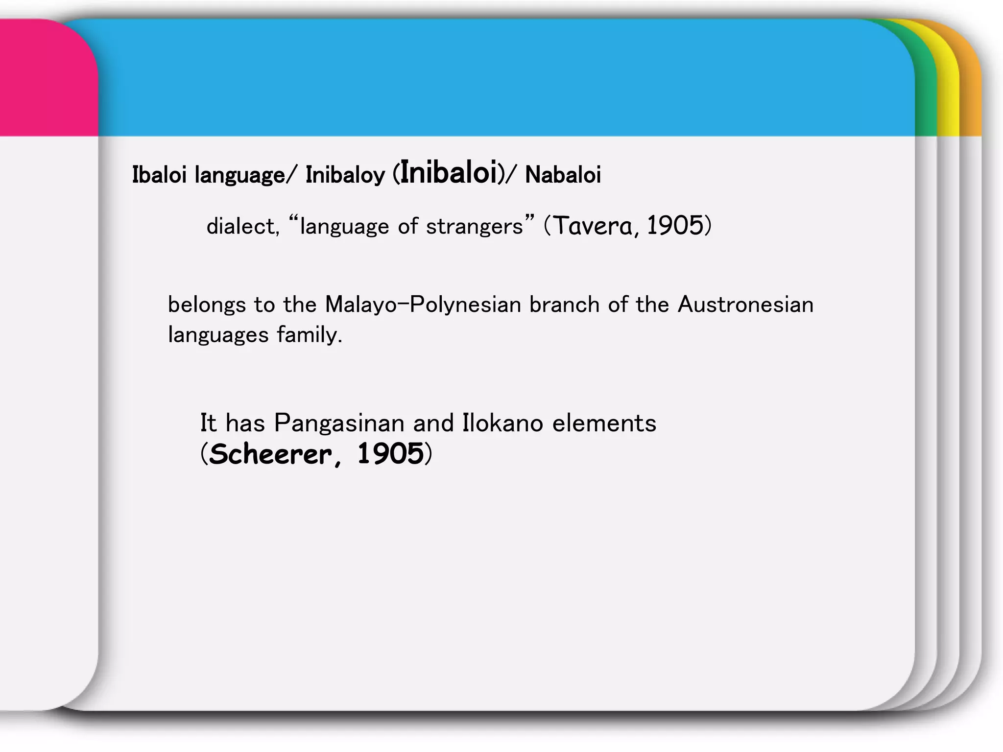 IBALOI: Life & Culture | PPTX