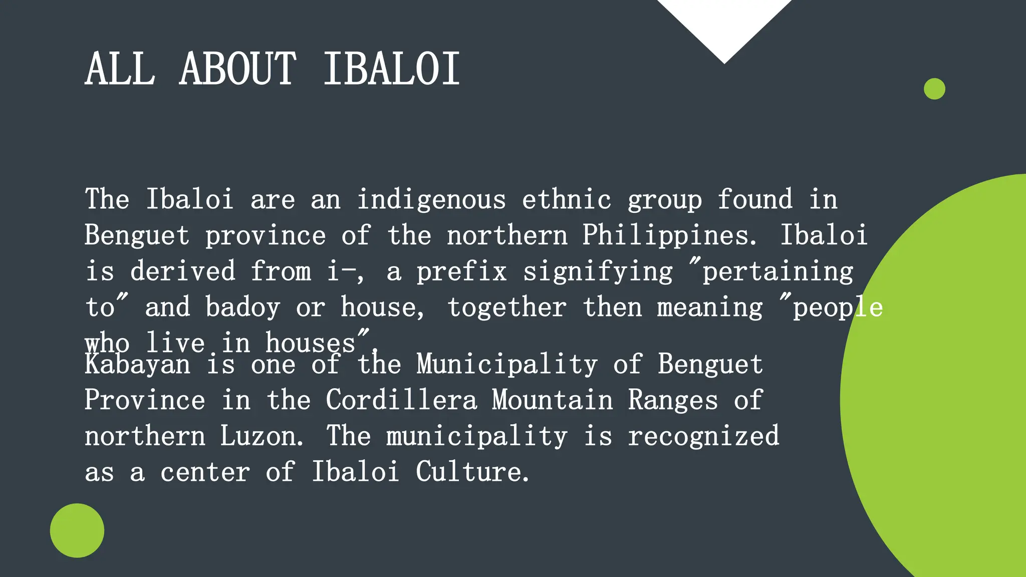 ibaloi - indigenous community of the philippines | PPTX