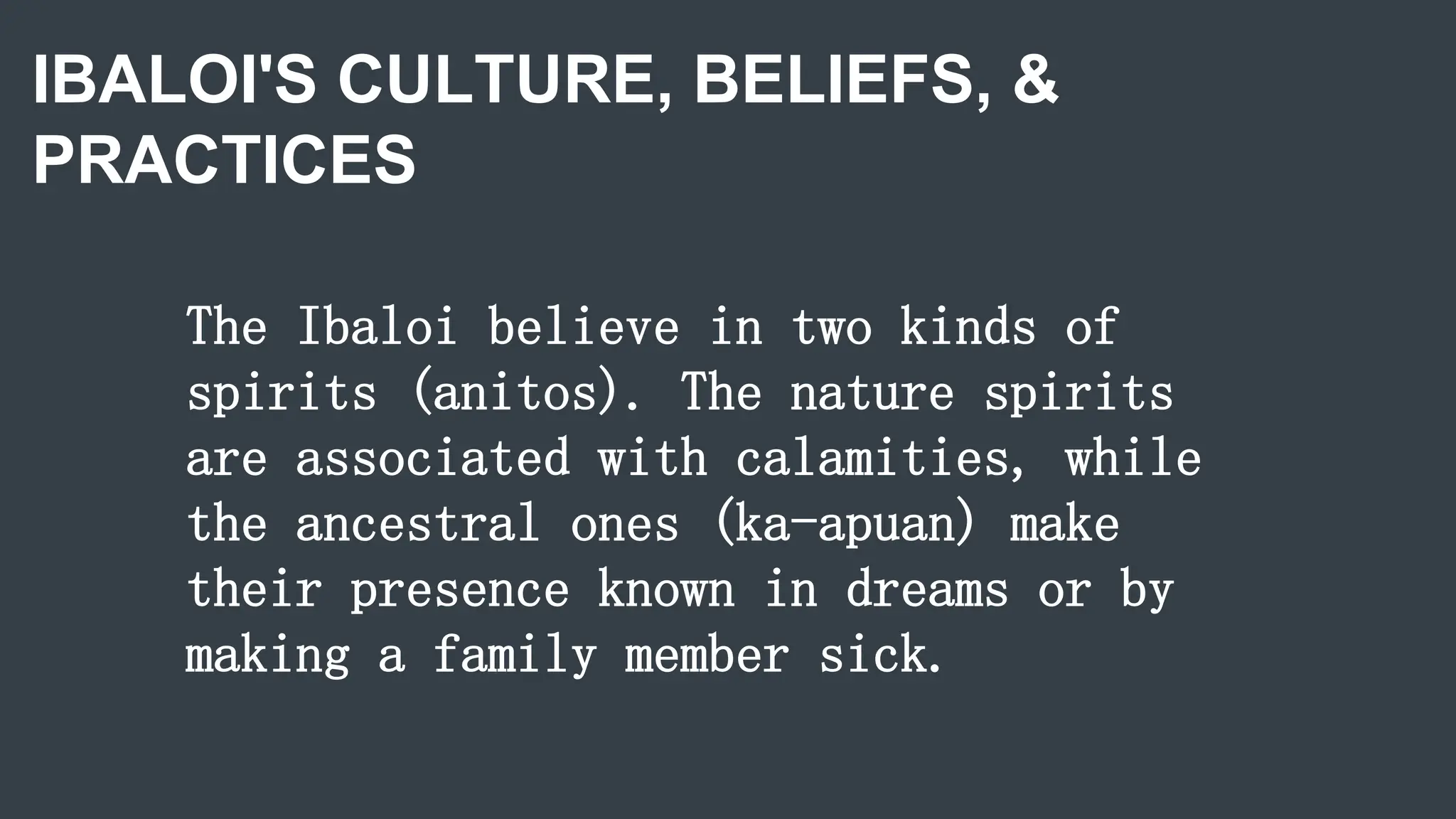 ibaloi - indigenous community of the philippines | PPTX