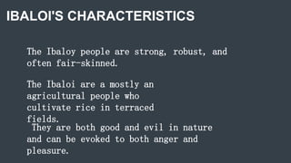 ibaloi - indigenous community of the philippines | PPTX