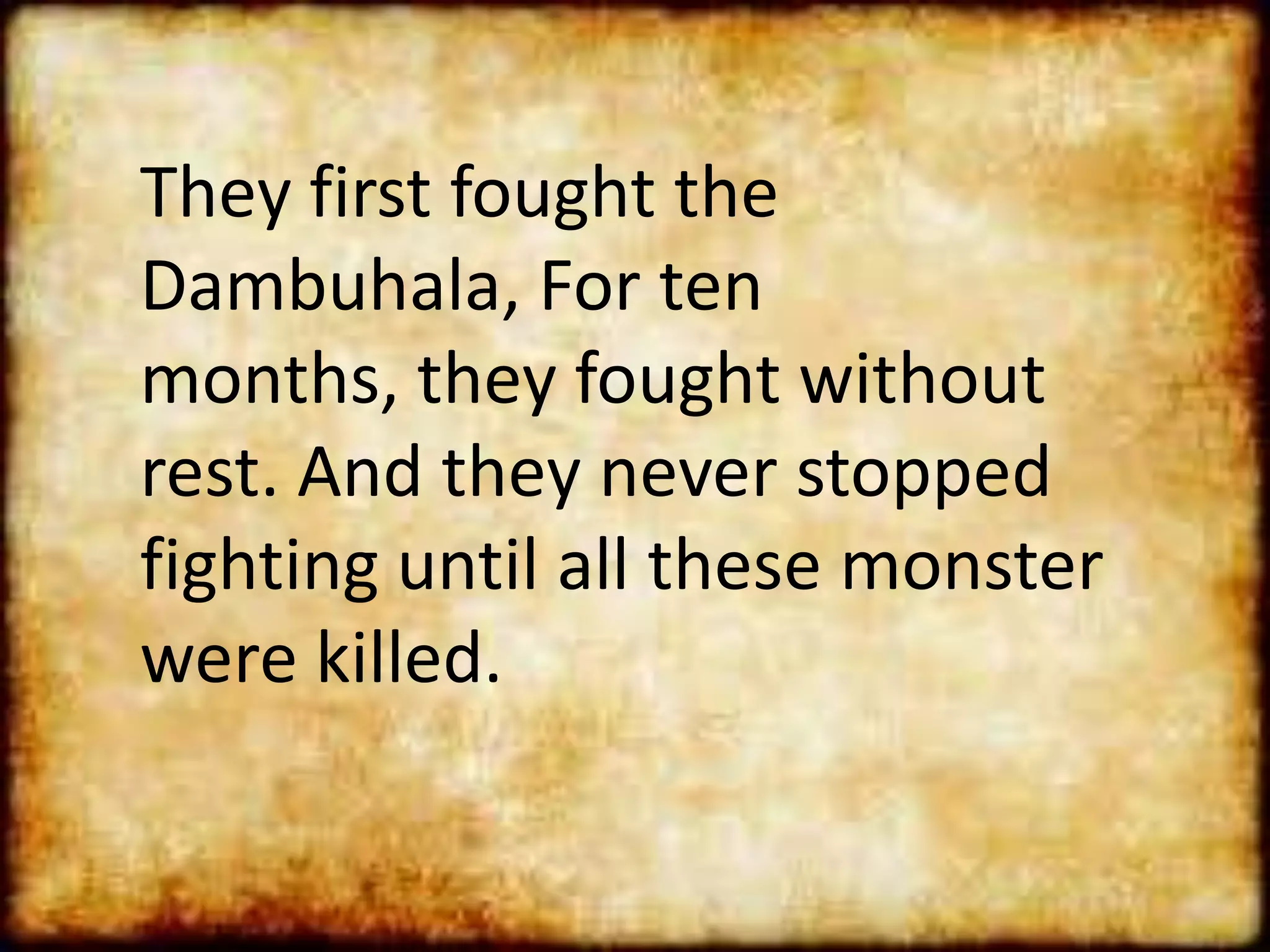 Epic story of Ibalon | PPTX