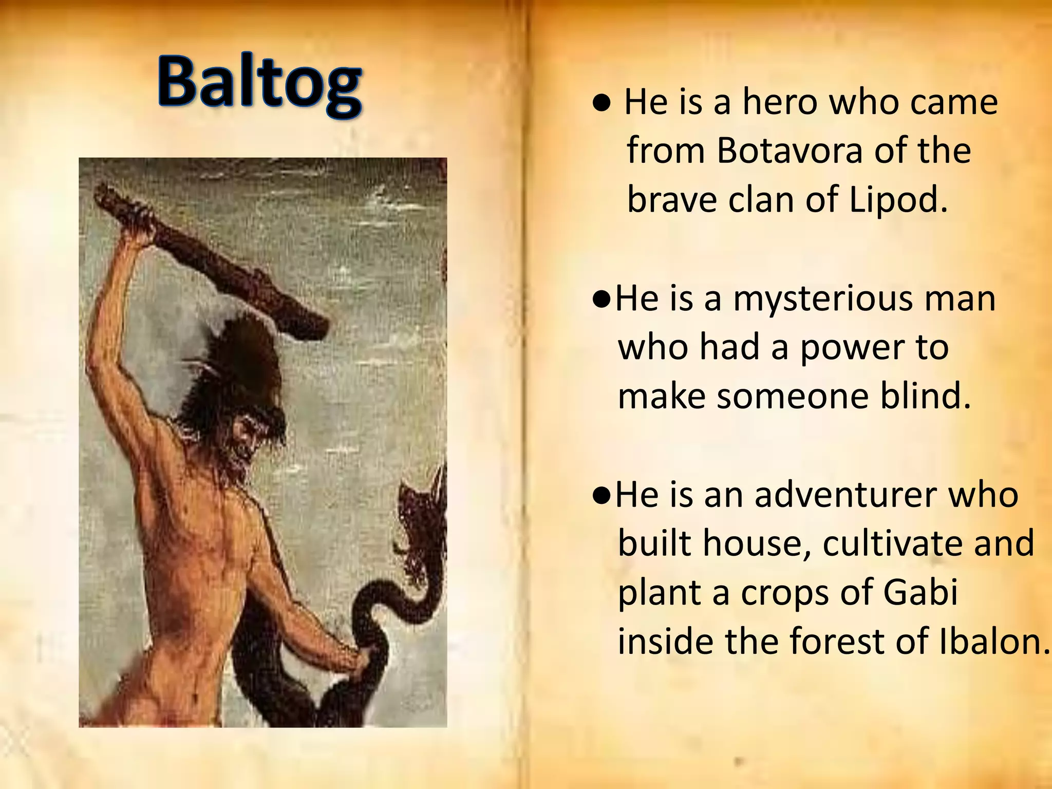 Epic story of Ibalon | PPTX