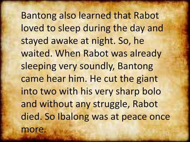 Epic story of Ibalon | PPTX | Sci-fi and Fantasy | Hobbies & Interests