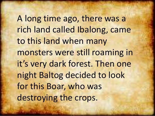 Epic story of Ibalon