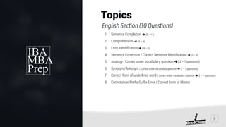 Iba mba english section explained | PDF