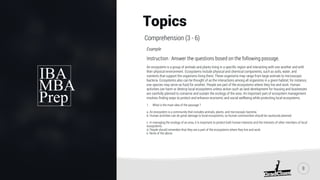 Iba mba english section explained | PDF