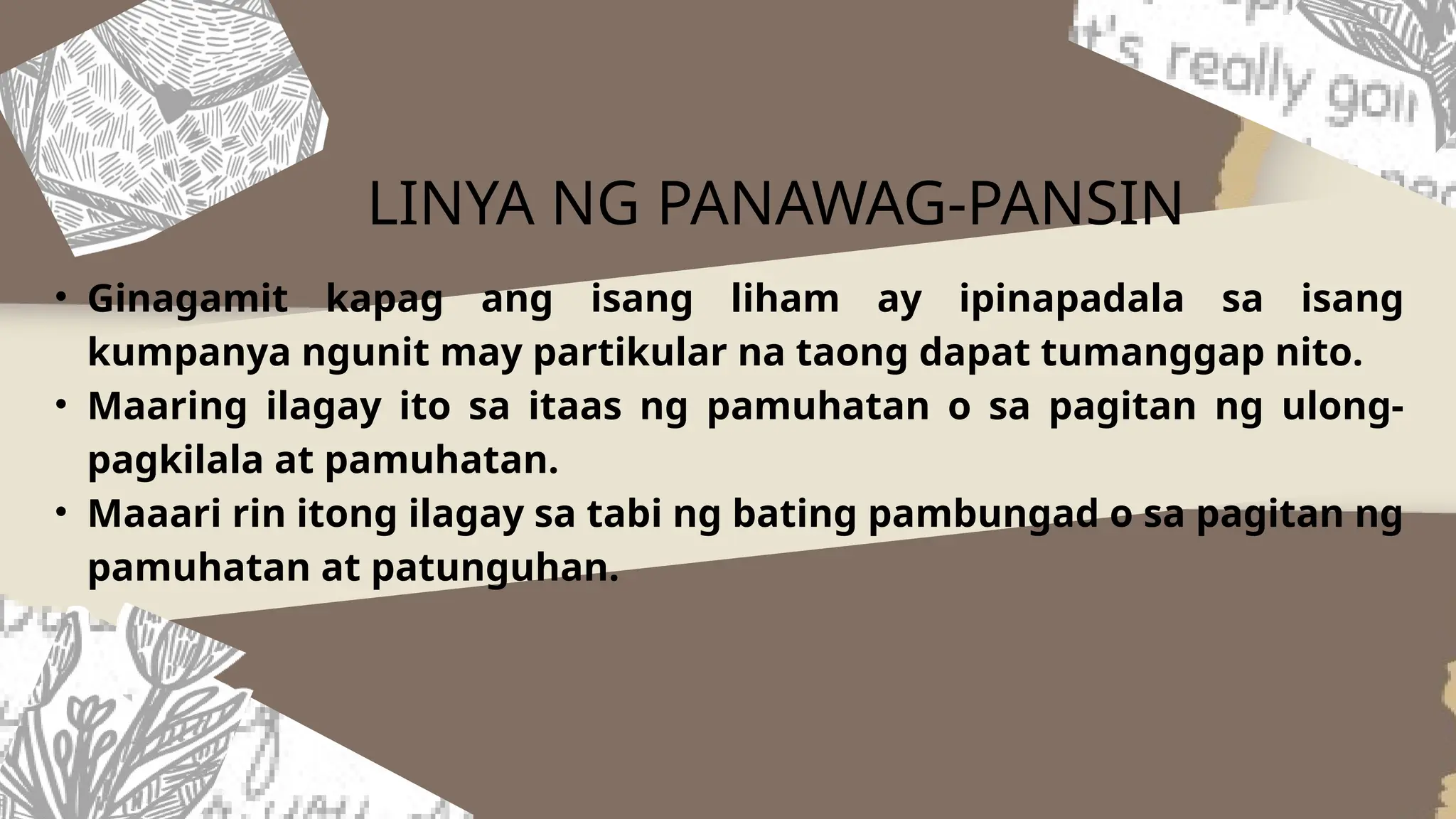 Iba Pang Bahagi ng Liham.pptx Filipino 103 | PPTX