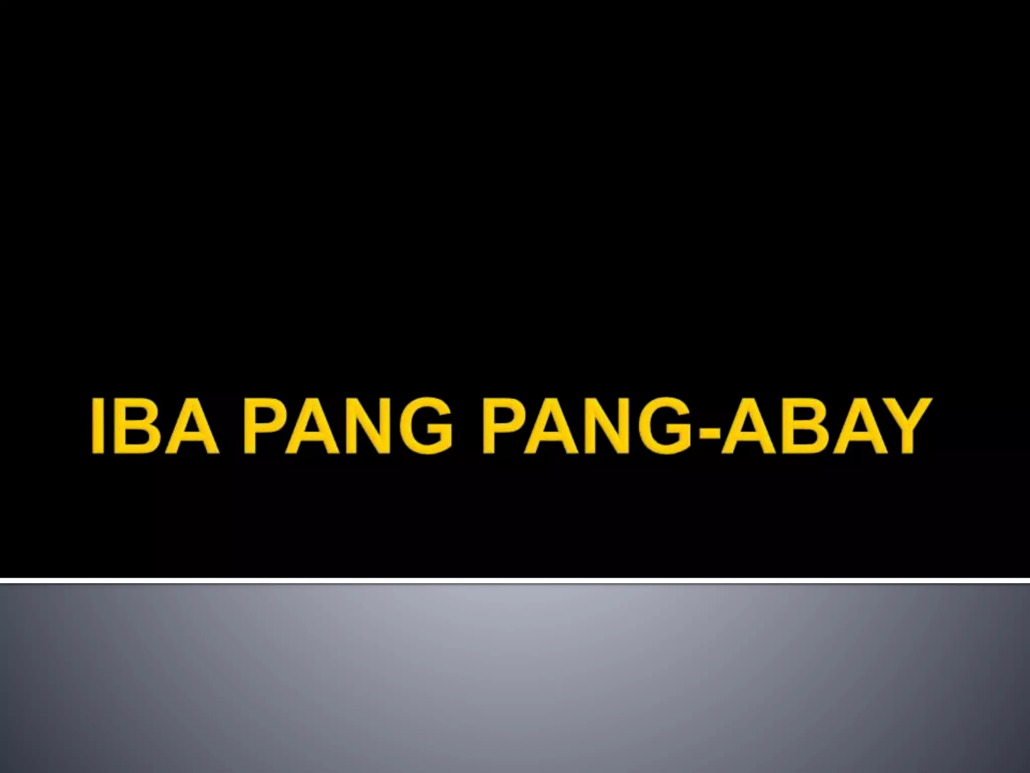 Pang abay na ingklitik, kondisyonal at kusatibo (DISCUSSION) | PPTX