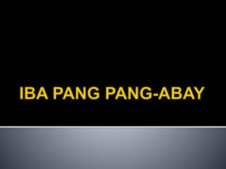 Pang abay na ingklitik, kondisyonal at kusatibo (DISCUSSION) | PPTX