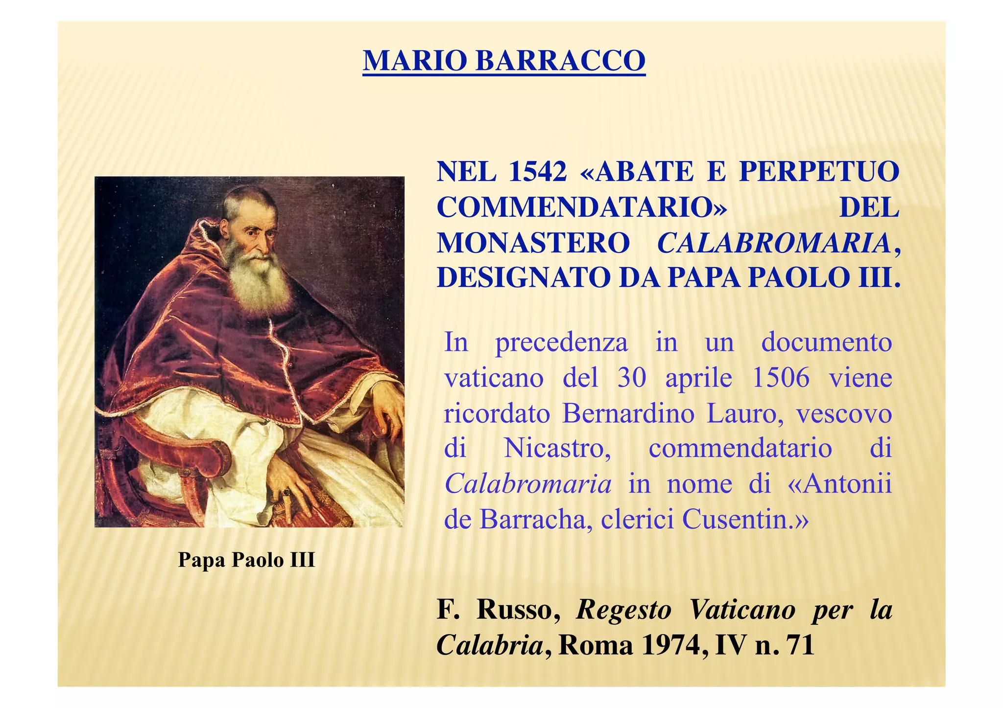 I Barracco e Altilia (Presentazione) | PDF
