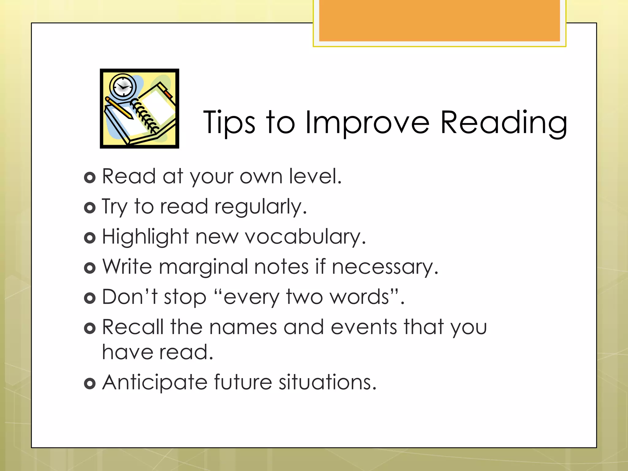 Improving English through Reading | PPT