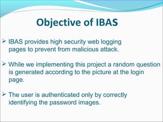 Image Based Authentication System | PPT