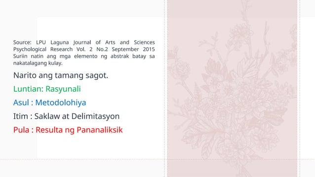 IBAT-IBANG-URI-NG-LAGOM.pptx............ | PPTX