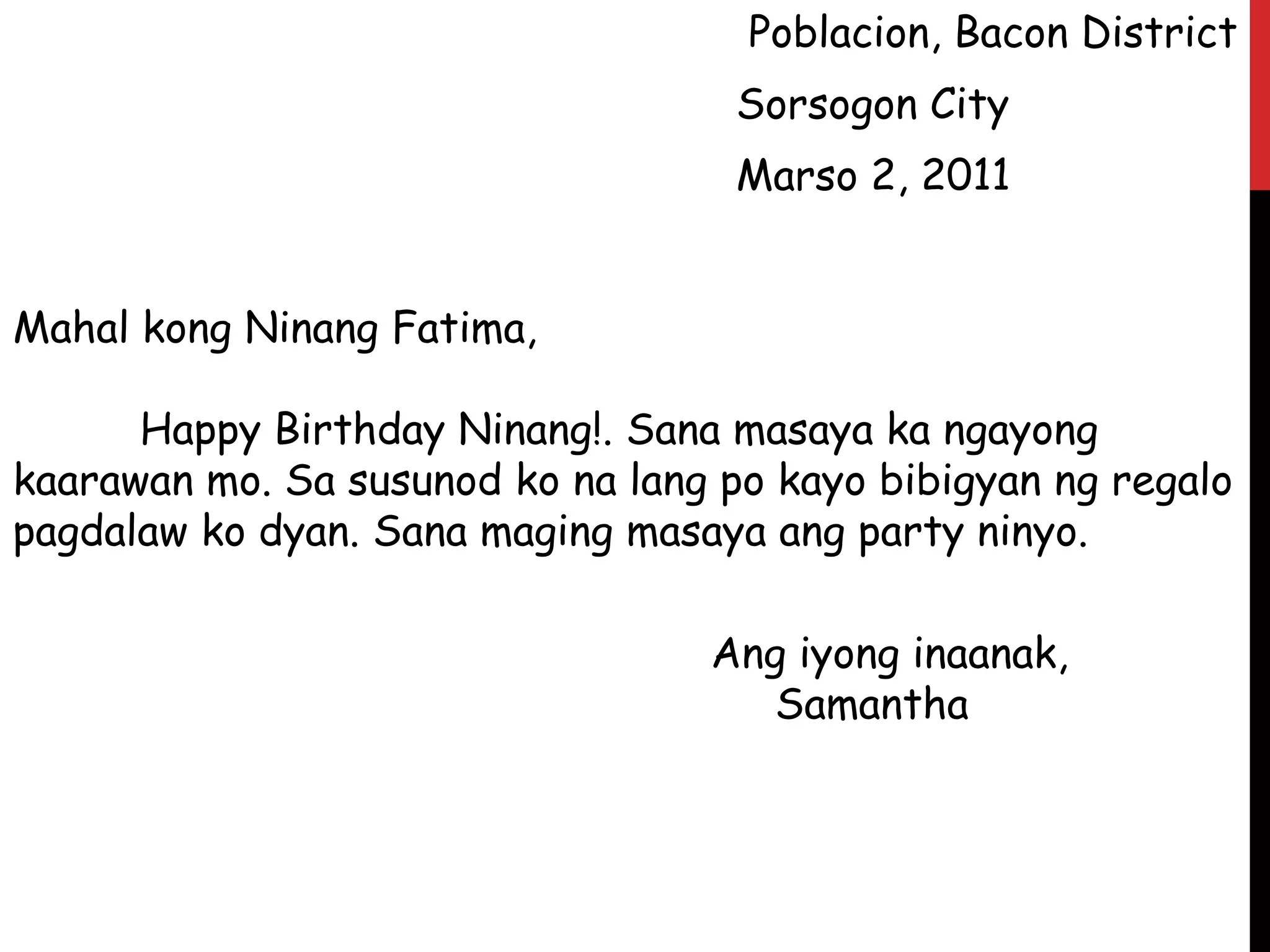 Iba’t ibang uri ng liham pangkaibigan | PPTX