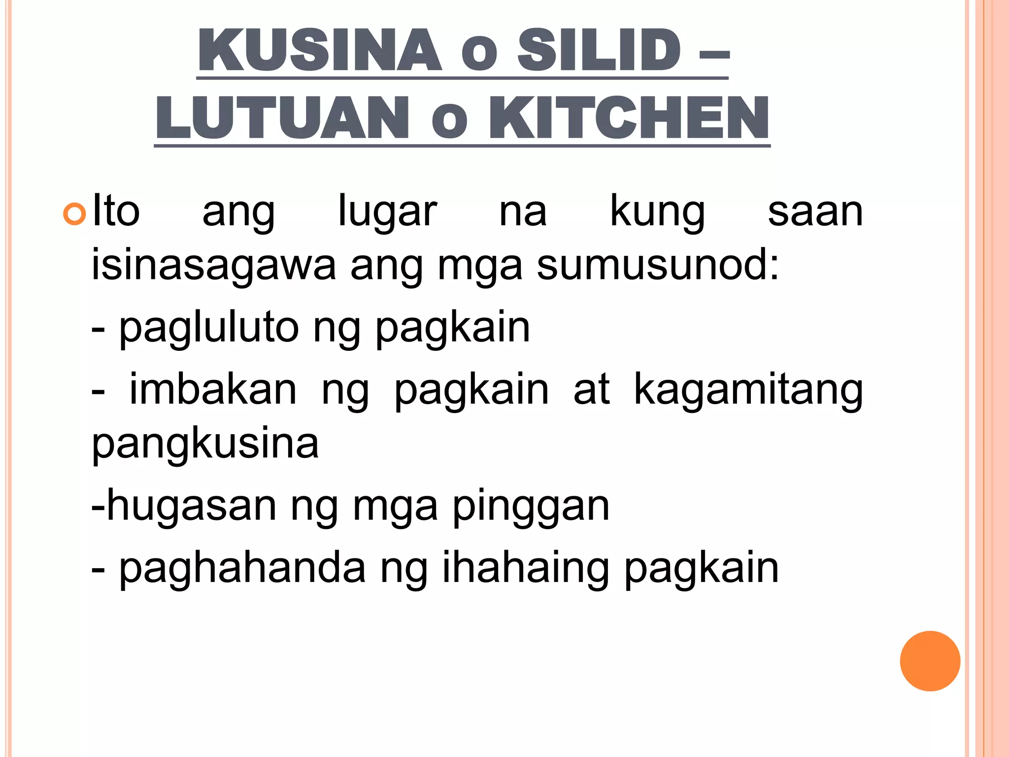 IBA'T IBANG BAHAGI NG TAHANAN | PPTX