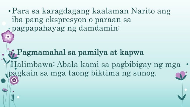 Iba’t ibang Ekspresyon sa Pagpapahayag ng Damdamin.pptx