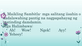 Iba’t ibang Ekspresyon sa Pagpapahayag ng Damdamin.pptx