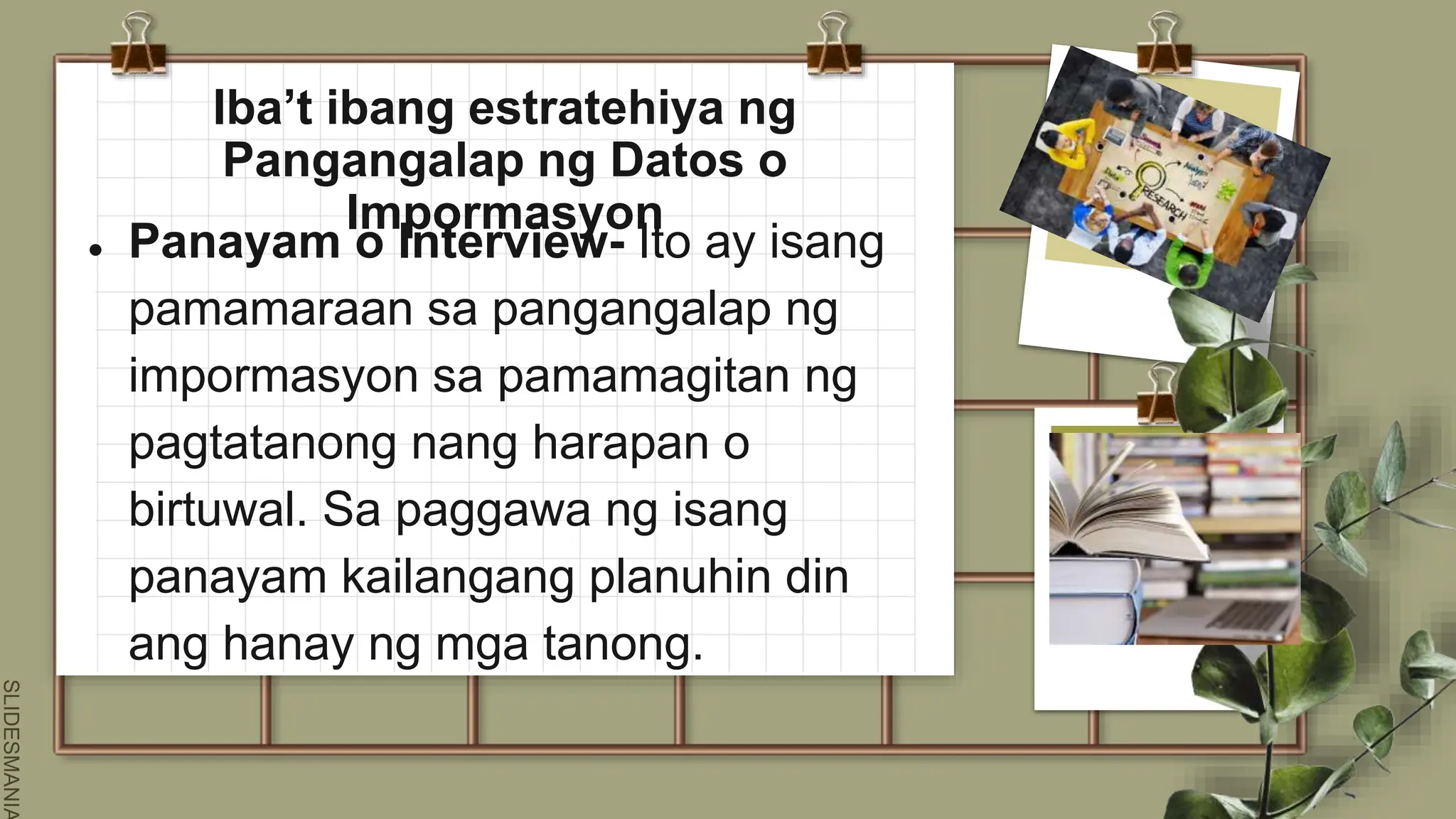 Iba't ibang estratehiya sa pangangalap ng datos.pptx