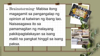 Iba't ibang estratehiya sa pangangalap ng datos.pptx