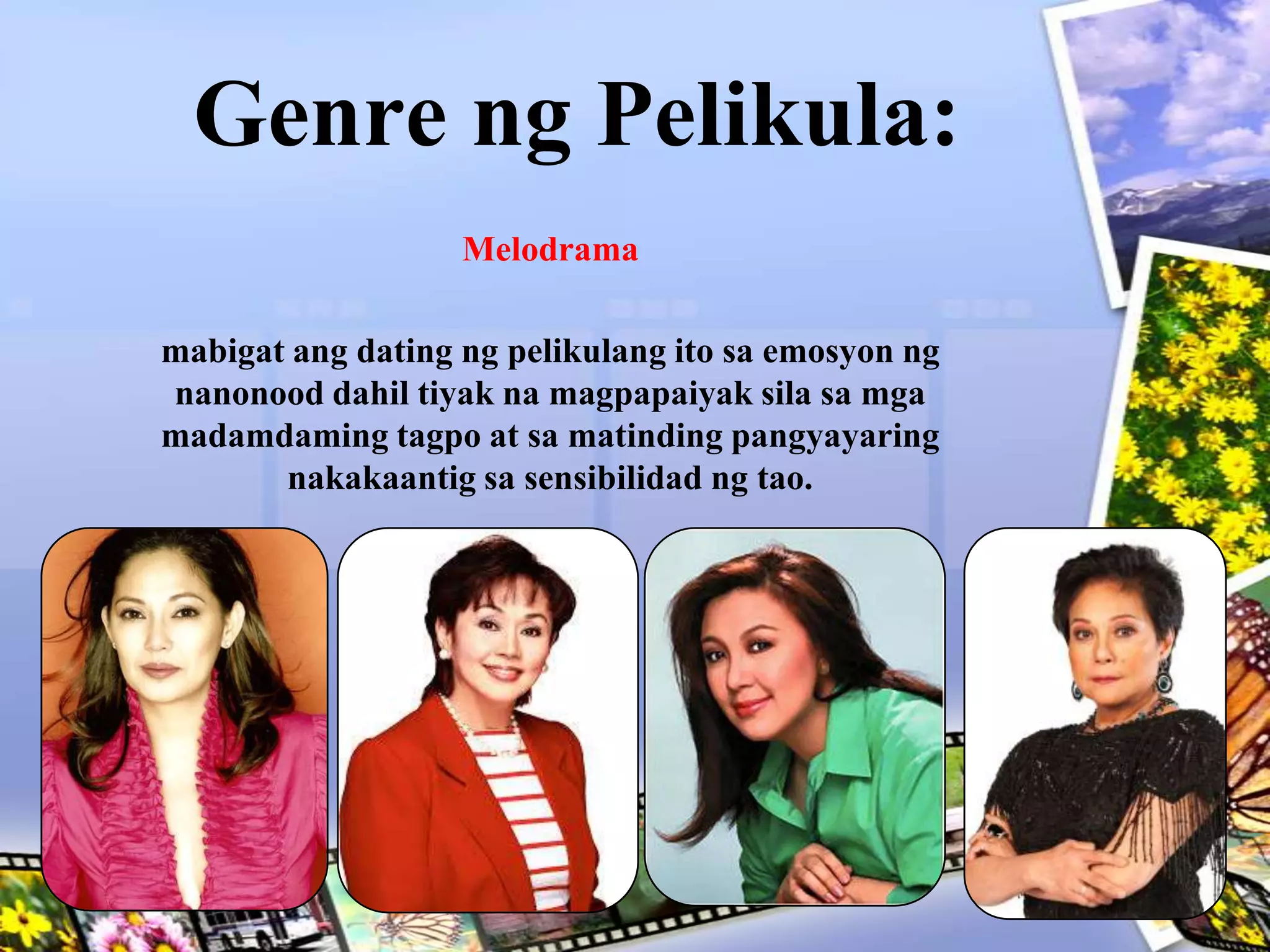 Iba’t ibang genre ng pelikula | PPTX