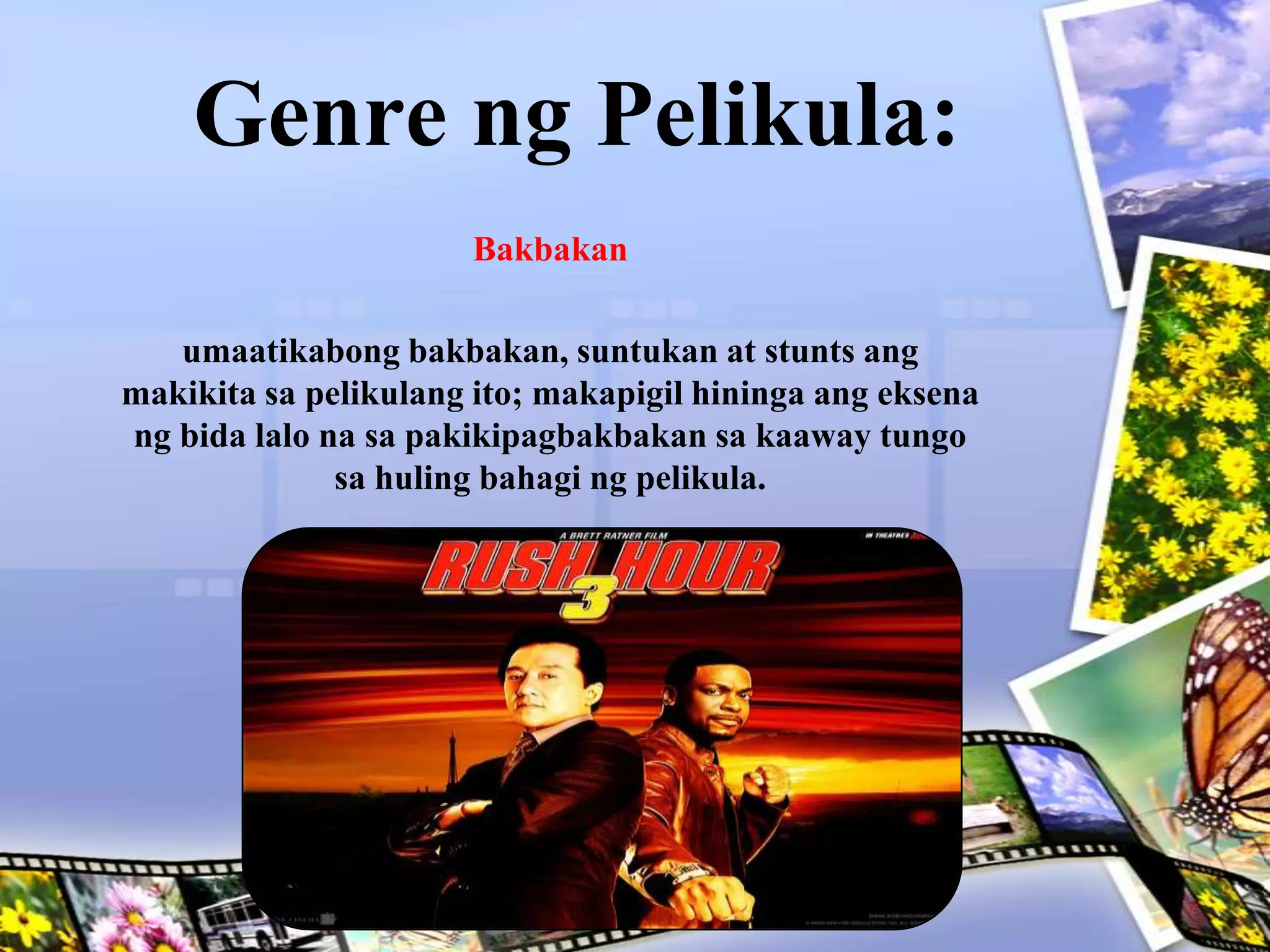 Iba’t ibang genre ng pelikula | PPTX
